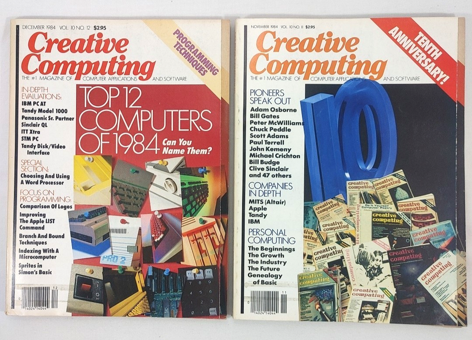 Creative Computing Magazines Computer Applications and Software lot of ...