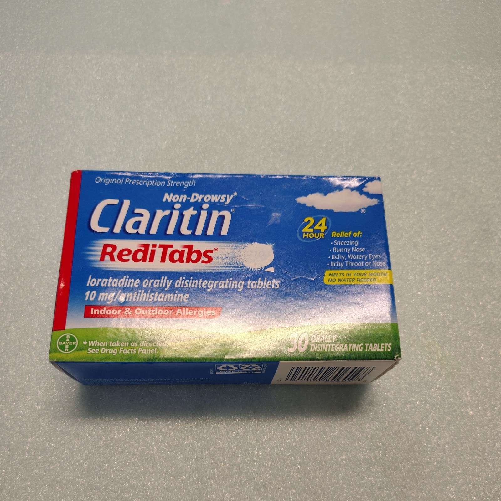 Claritin Non-Drowsy RediTabs Indoor & Outdoor Allergies 12 Hour Relief ...