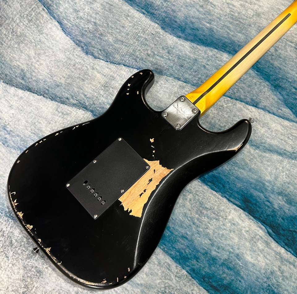 Relic ST Electric Guitar Black Color Maple Fretboard Alder Body In ...
