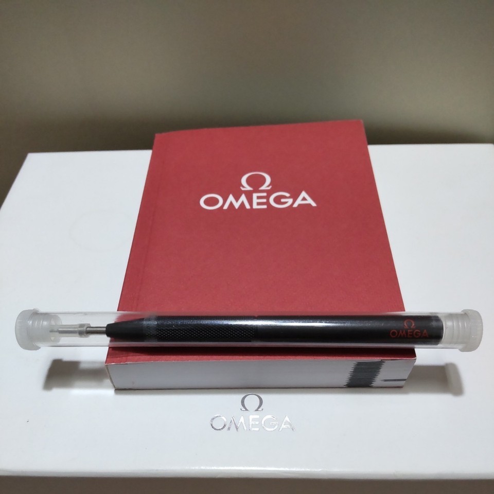 OMEGA Logo Black BK Pin Red Letters Spring Bar Removal Adjustment | eBay UK