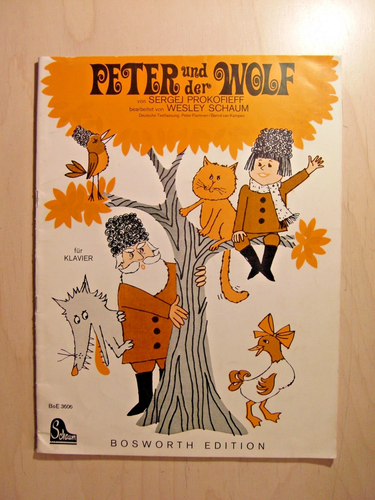 Old Music Notebooks Peter And The Wolf For Piano 20 Children's Songs | eBay