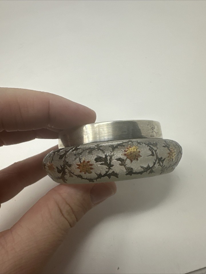 Antique Daum Nancy Miniature Enamel Cameo Glass Squat Vase Or Box ...