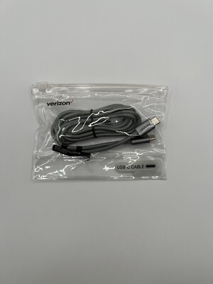 Verizon USB-C Cable CABCTOCGRY-M - Open Box (Never Used) - Fast ...
