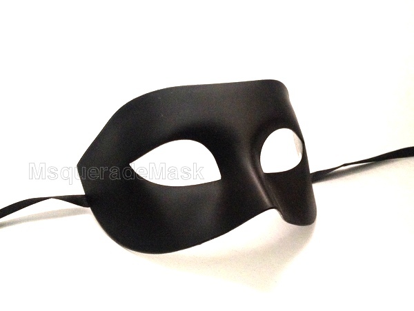 Mens Masquerade Eye Mask Halloween Costume Silver Gold Black Music Prom ...