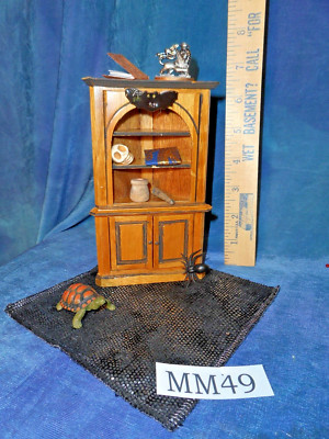 Vintage Dollhouse Doll House Lot: Tudor Medieval Witch Wizard Cabinet ...