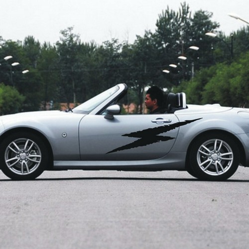 Car Decals Racing Flash Stripe 49'' for MX-5 MX5 Vinyl Side Door ...