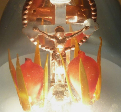 Vintage Jesus Christ on Cross Easter Figural Light Bulb Religious Japan ...
