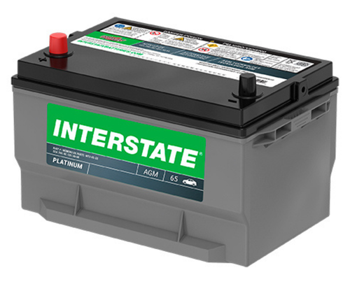 Interstate Batteries 12V 68Ah Group Size 65 SLI AGM Automotive Battery ...