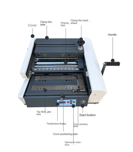 Hot Melt Adhesive Binding Machine Suitable for Album Binding Paper PB ...