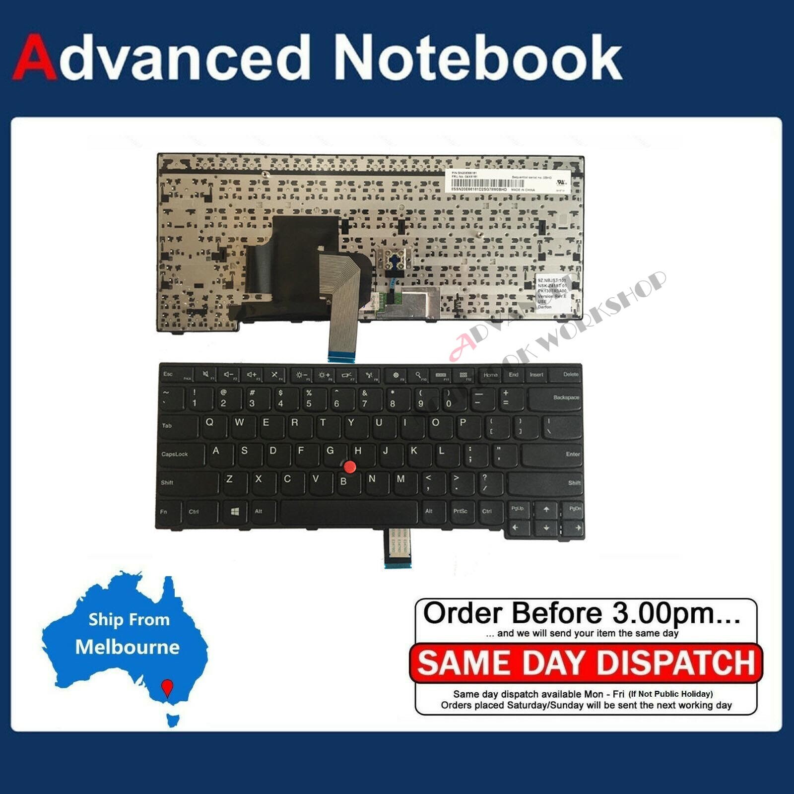 Keyboard for Lenovo ThinkPad E450 E450C E455 E460 E465 W450 with ...