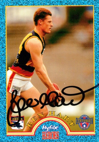 Signed 1996 ADELAIDE CROWS AFL Card BEN HART Centenary | eBay Australia