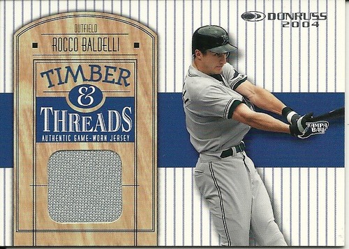2004 Donruss Timber Threads Rocco Baldelli TT16 Rays | eBay