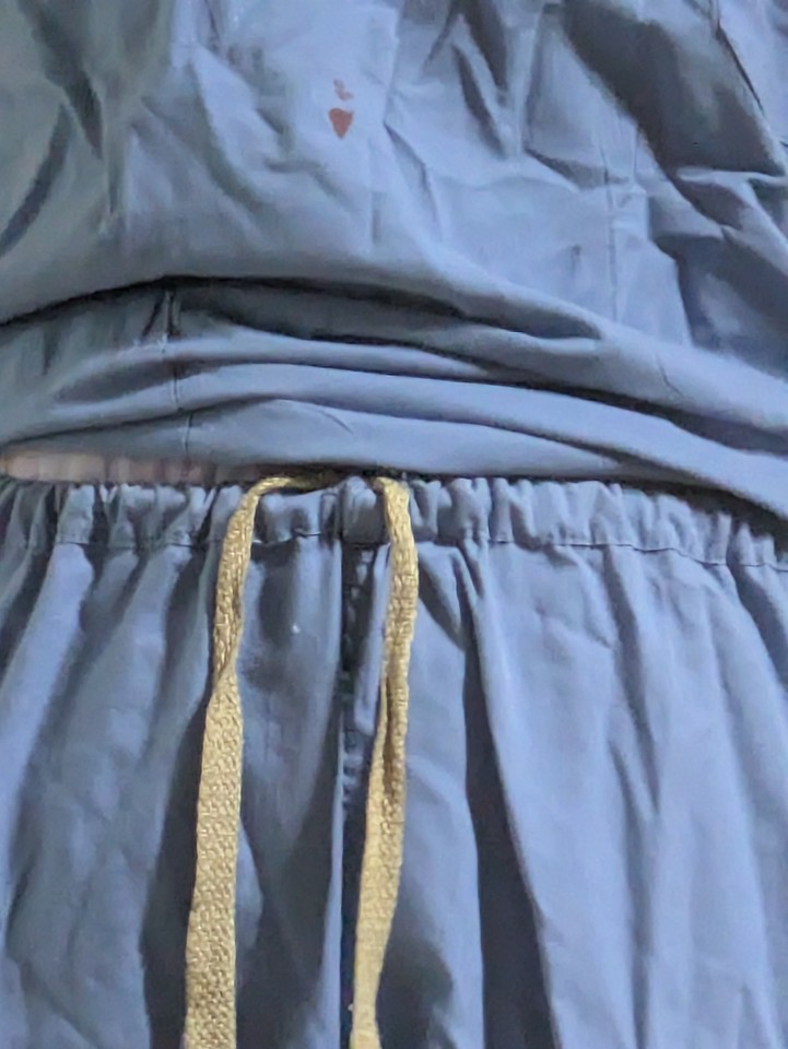 Standard Textile Blue Scrubs Medium Lightweight Bulk Set 5 Shirts 6 ...