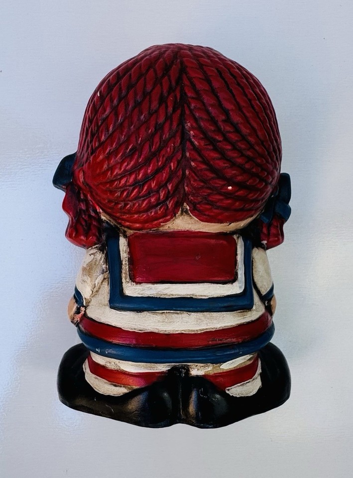 Ceramic hand painted Raggedy Ann Figurine 1970's vintage | eBay