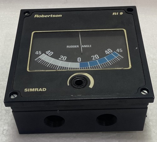 SIMRAD ROBERTSON AS TYPE : RI9 RUDDER ANGLE IND. P /N: 22015655 ...