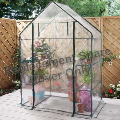 Walk-In Greenhouse PVC Plastic Garden Grow House Clear Replacement ...