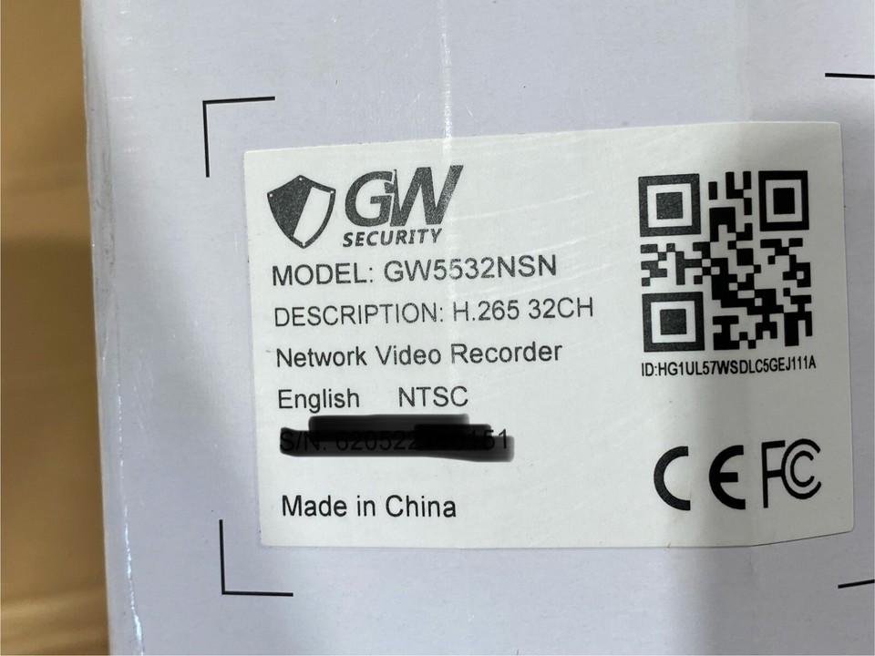 GW 32 Channel NVR H.265 4K 8MP Security Stand Alone Video Recorder New ...