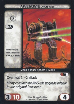 Battletech CCG: Awesome (AWS-9M) [Ungraded] from set Premiere Limited BT WOTC Wi | eBay