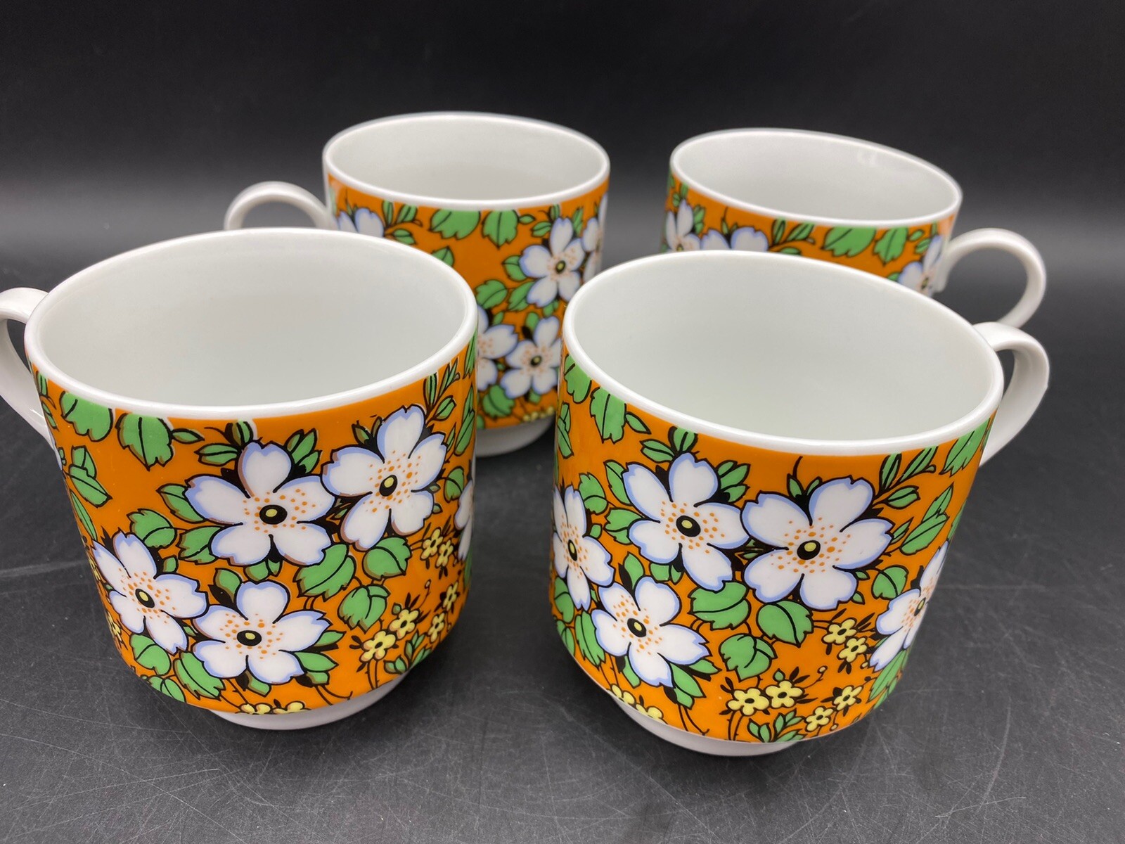 Vintage Schumann Arzberg Bavaria Germany Coffee Mugs, Set of 4, No.41 ...
