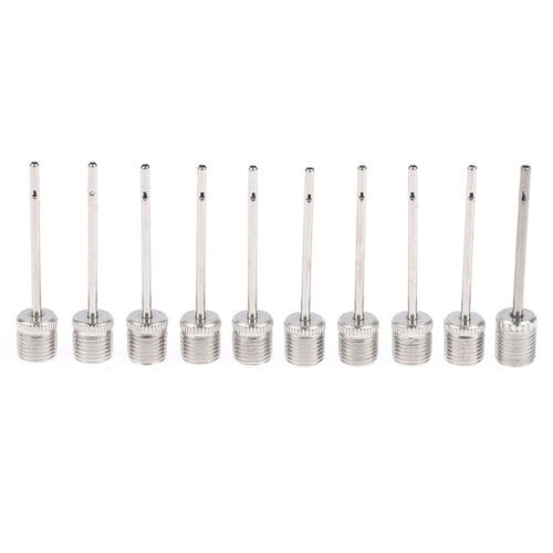 10PCS Stainless Steel Pump Pin Sports Ball Inflating Pump Needle For ...