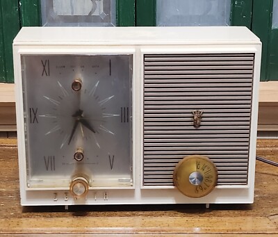Vtg Zenith Clock Tube Radio Model G515W 1950s Retro | eBay