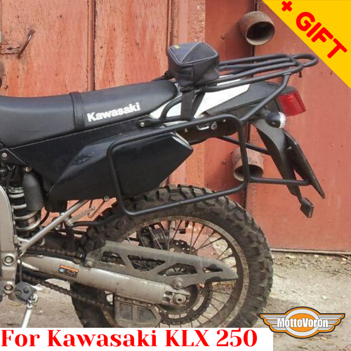 For Kawasaki KLX 250 rack luggage system KLX250SF side carrier D ...