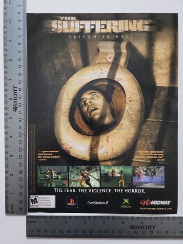 Suffering Prison Hell Advertisement Original Print Ad / Poster Game ...
