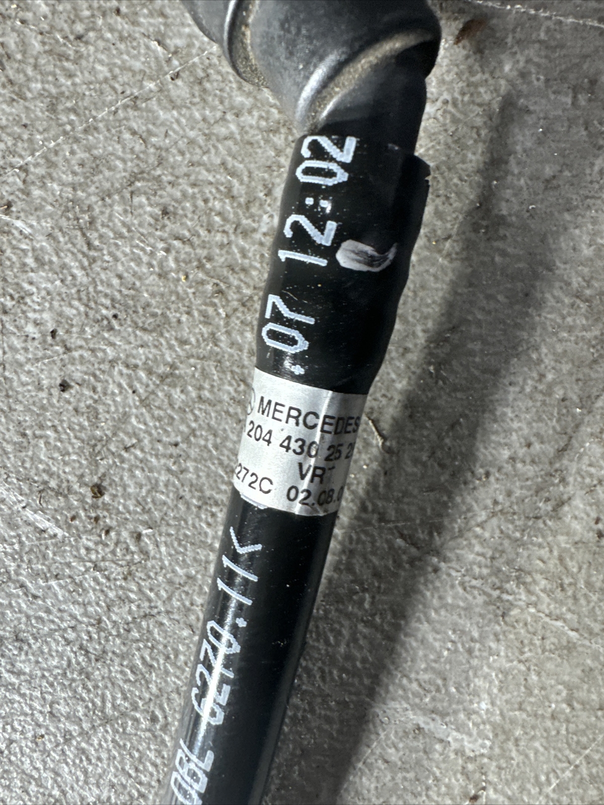 08-12 MERCEDES BENZ W204 C300 Brake Booster Vacum Hose Line OEM ...