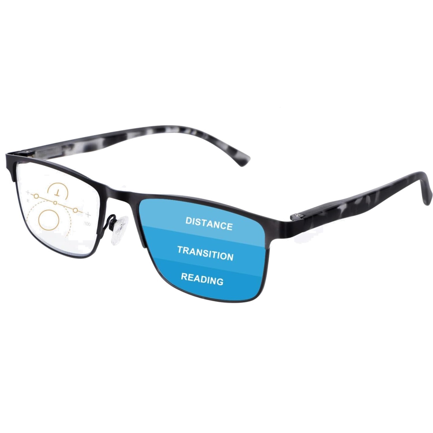 Progressive Multifokale Lesebrille Blaulicht Filter Herren Damen ...