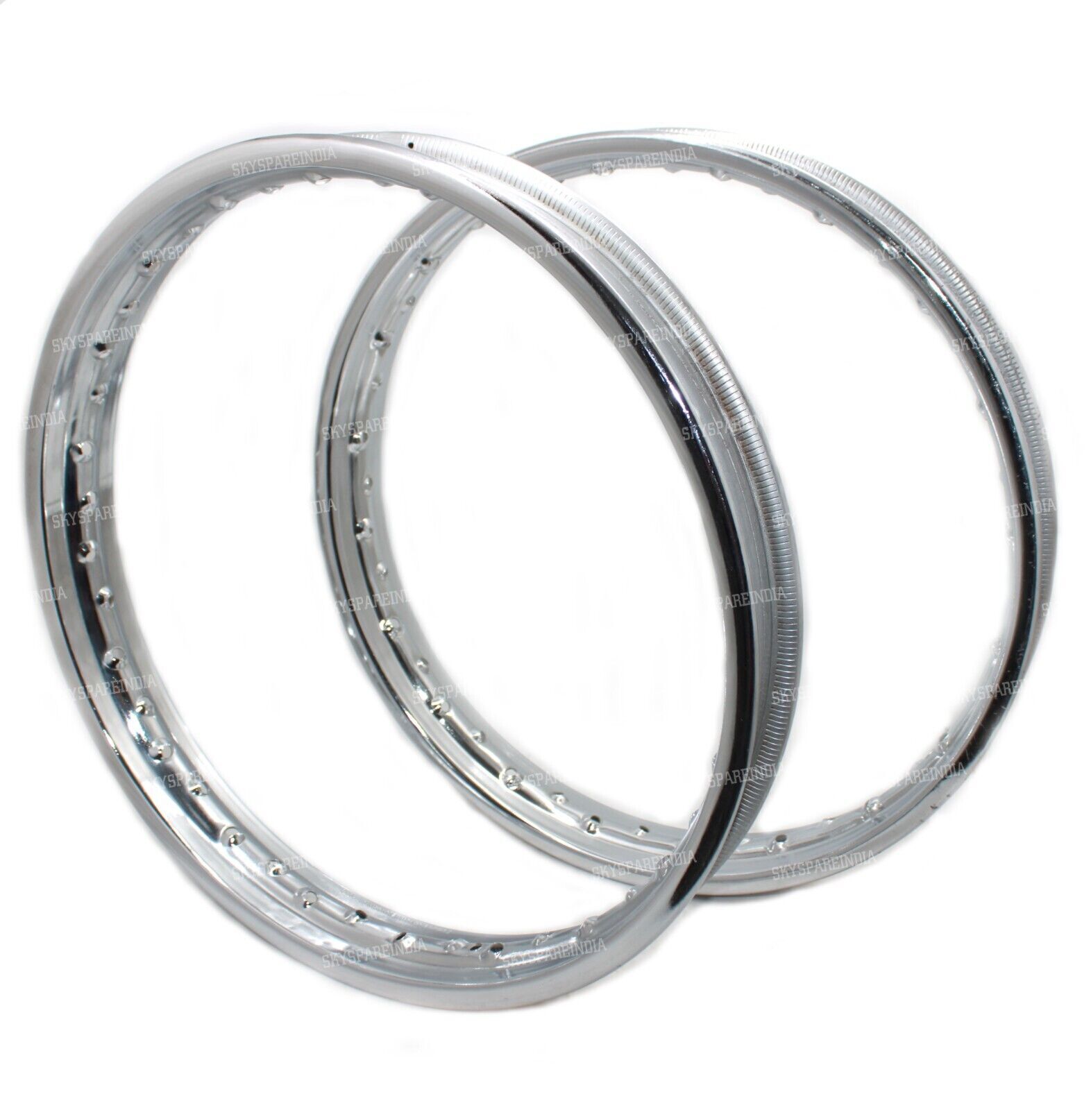 WM2 Front And Rear Steel Wheel Rim Pair 19" Inches 40 Hole For BSA ...