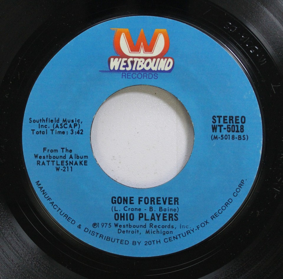 Soul 45 Ohio Players - Rattlesnake / Gone Forever On Westbound Records ...