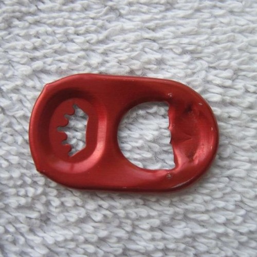 97 Red Budweiser Beer Pull Tab Openers Crown Punch Hole Necklace ...