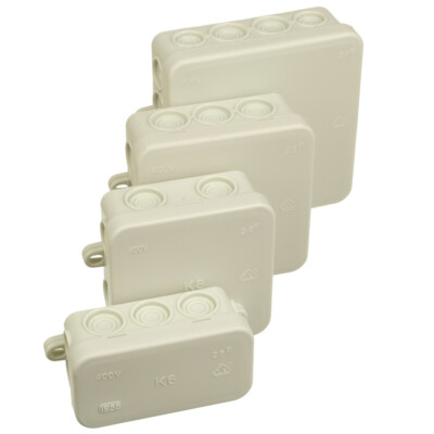 10-pack Feuchtraum - Abzweigkästen IP55 Kabeldose AP Verteilerdose ...