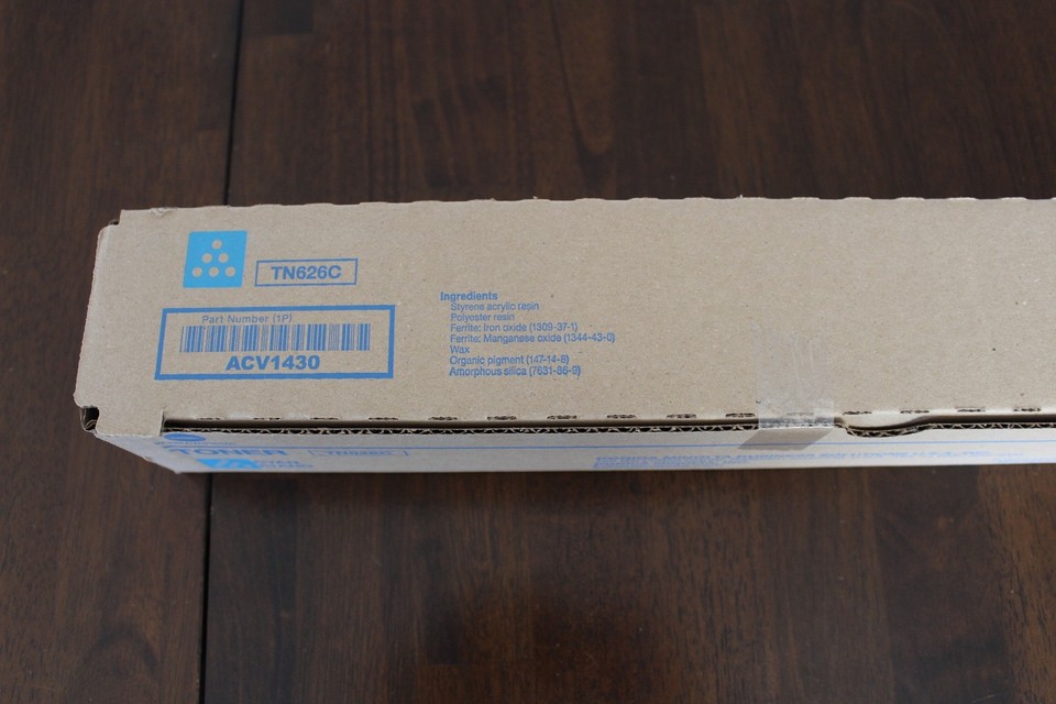 Original Konica Minolta TN626C Cyan Toner - New Sealed Box | eBay