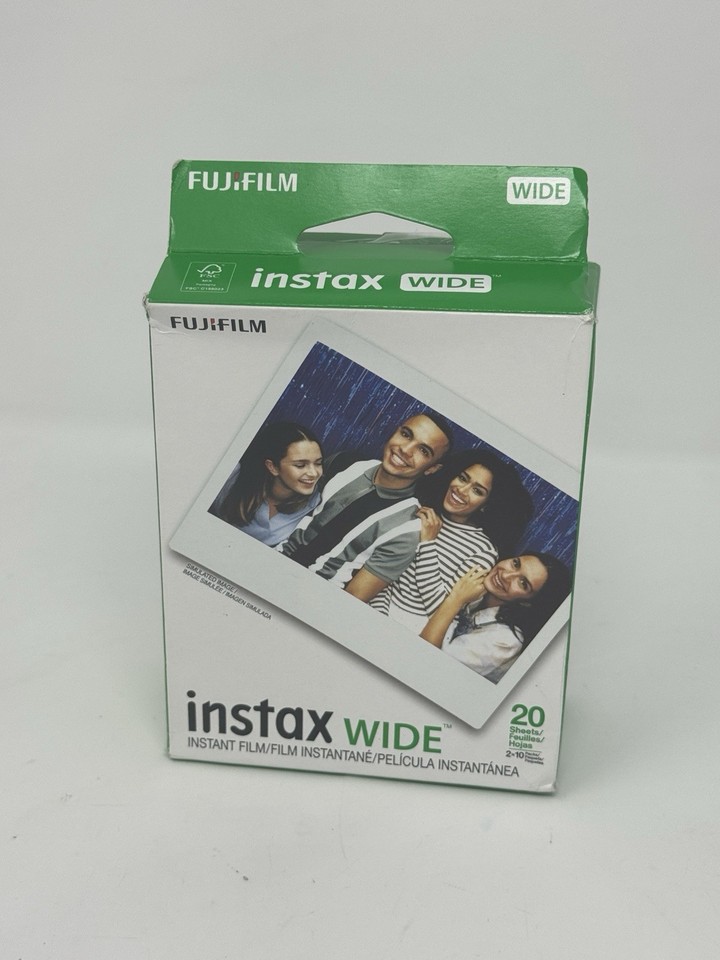 Fujifilm instax WIDE Instant Color Film 20 Sheets- new in torn box ...
