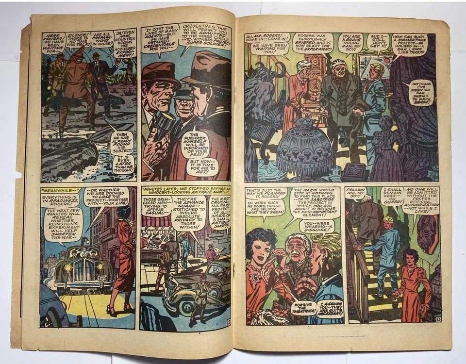 Captain America #109 Origin Captain America Jack Kirby Marvel Comics ...