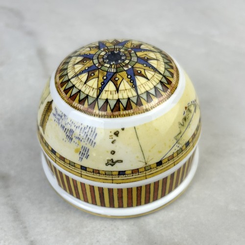 Vintage - ATLAS By Wedgwood. Ceramic Dome Compass Paperweight. Made In ...