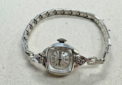 kelbert ladies incabloc swiss watch price 14k white gold | eBay