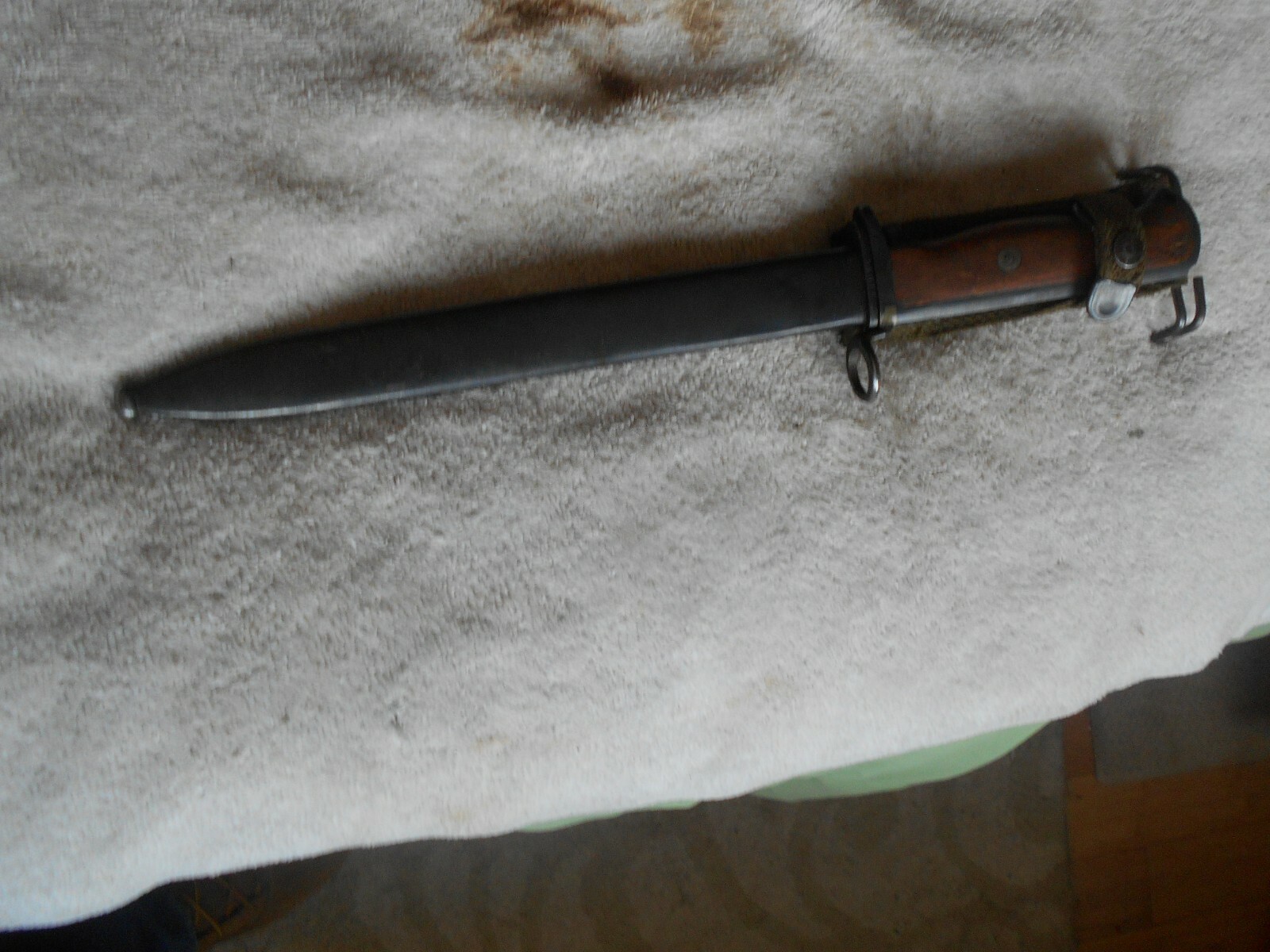 Norwegian Krag jorgensen model 1894 94/14 bayonet matching scabbard M-1 ...