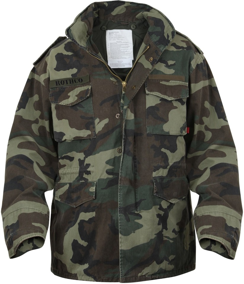 Classic Vintage M-65 Field Jacket Army Tactical Field Combat M65 Rothco ...