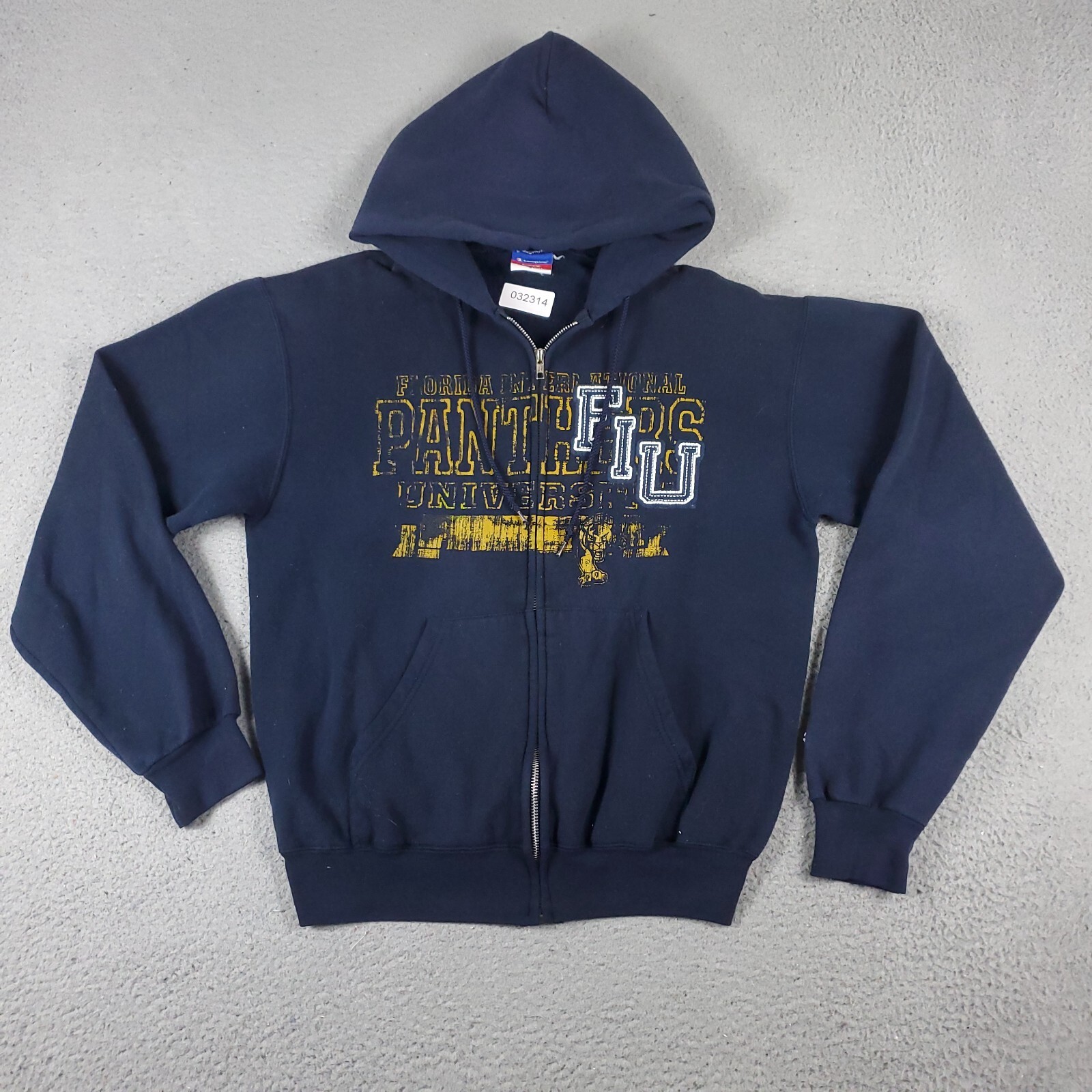 Champion FIU Panthers Sweater Mens Small Navy Blue Pullover Hoodie ...