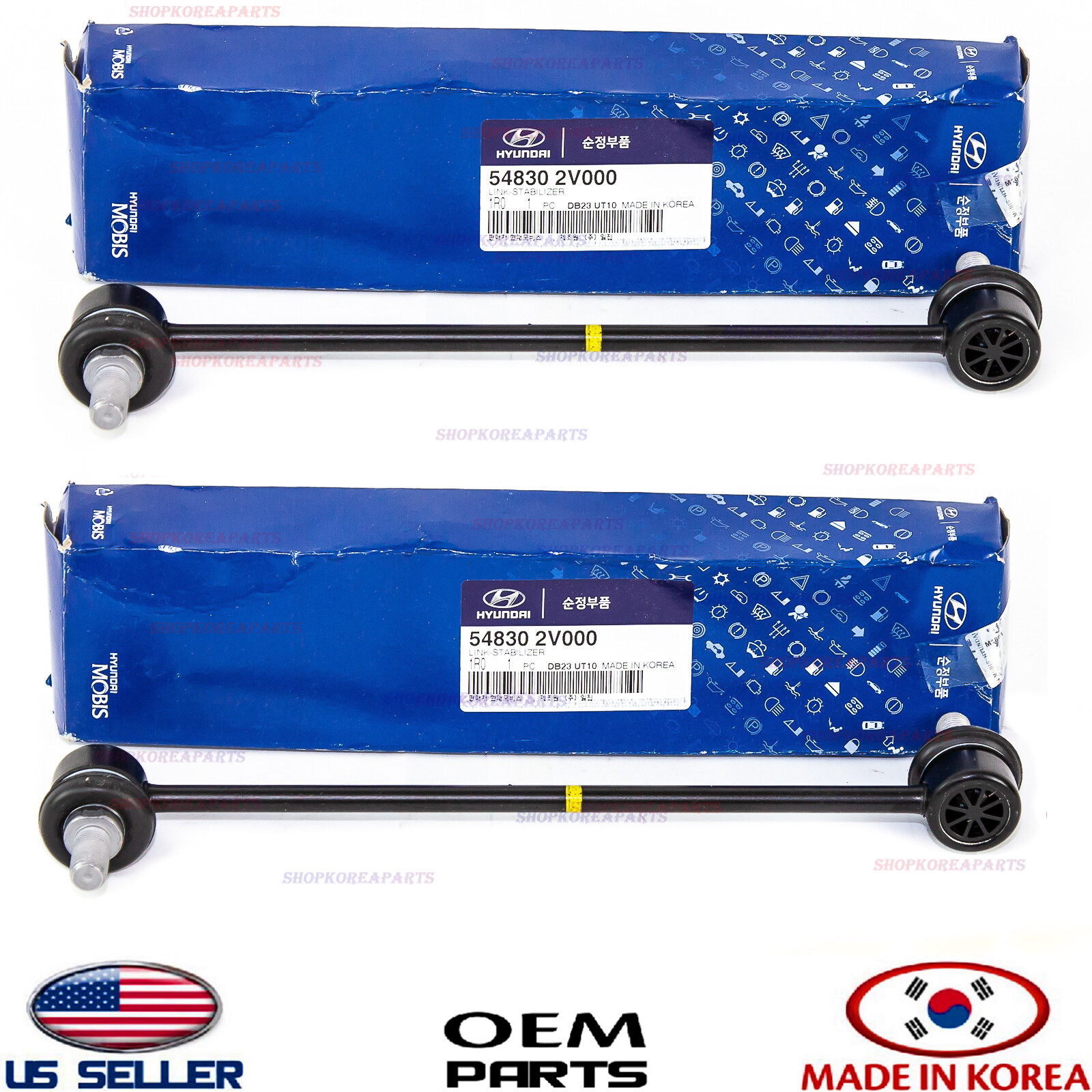 FRONT STABILIZER LINK BAR ⭐set 2pcs⭐ GENUINE! ELANTRA ACCENT FORTE RIO ...