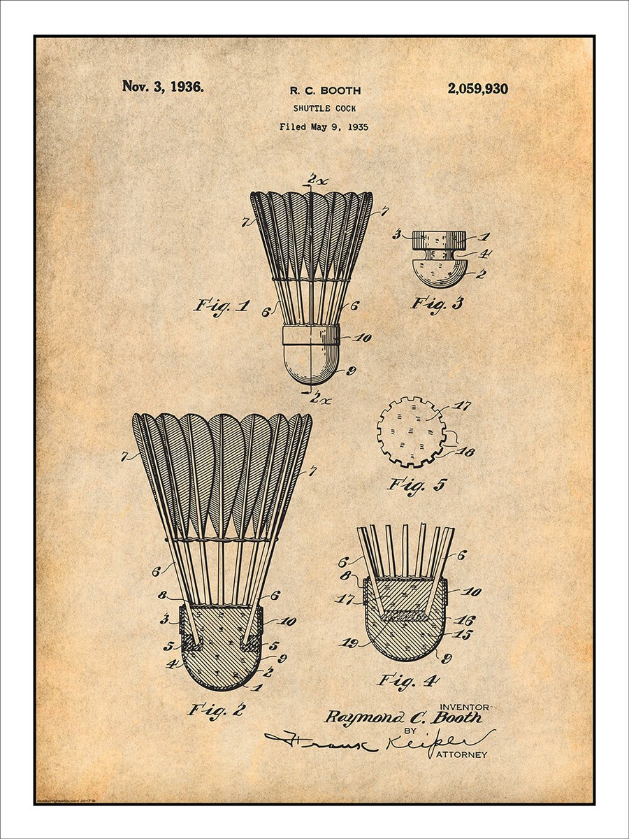 Badminton Shuttlecock Drawing