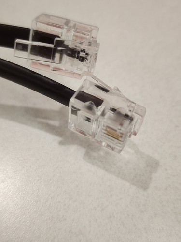 Lot 20x/pk/pcs 10ft RJ11 modular 6P4C 4wire Phone/Telephone Line Flat ...