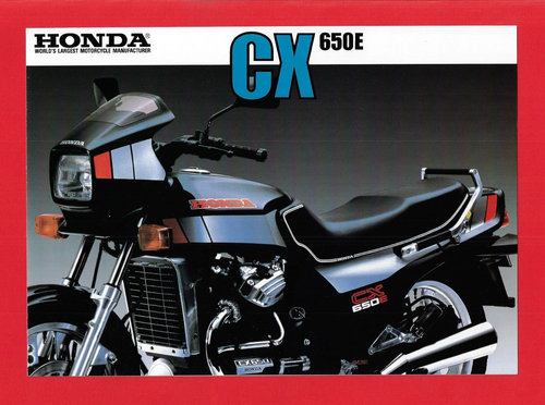 HONDA CX650E MOTORCYCLE 4 PAGE BROCHURE [1983?] | eBay Australia