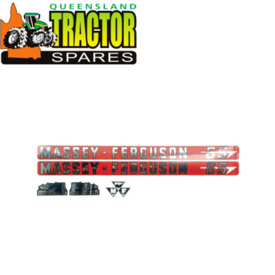 Tractor Bonnet Decal Sticker Set For Massey Ferguson 65 | eBay Australia