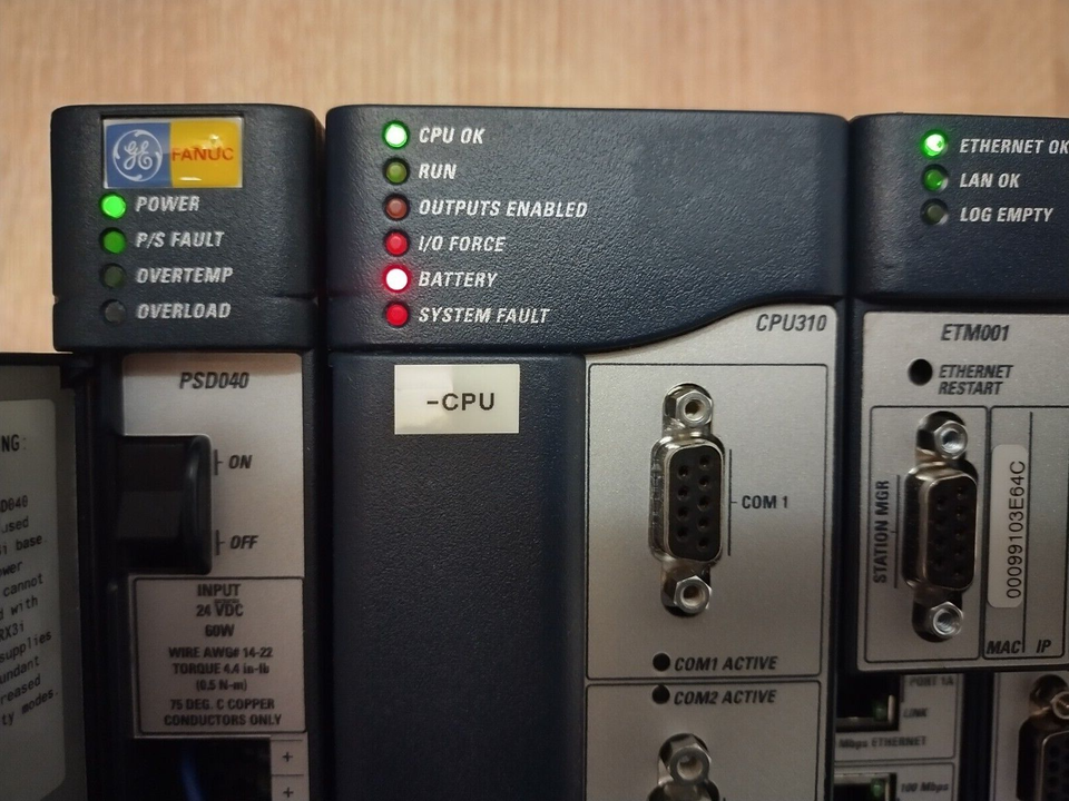 GE FANUC RX3i PLC IC695CPU310-GW +IC695ETM001+3x IC695PBM300-CC | eBay