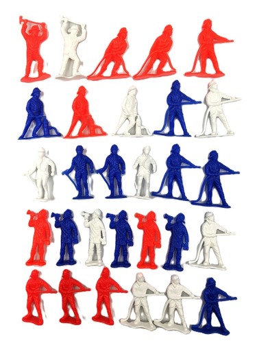 Vintage Lot of 29 Tim Mee Firemen Fire Fighters Red White Blue 2.5 in ...