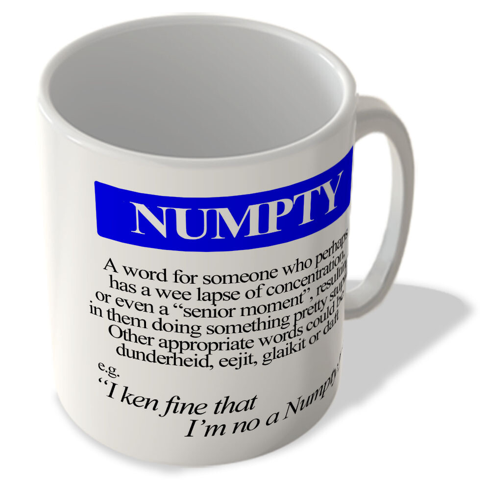 Numpty Definition - Scottish Mug | eBay UK