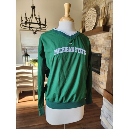 Vintage Nike Michigan State Pullover Kids L(12-14) Windbreaker Jacket ...
